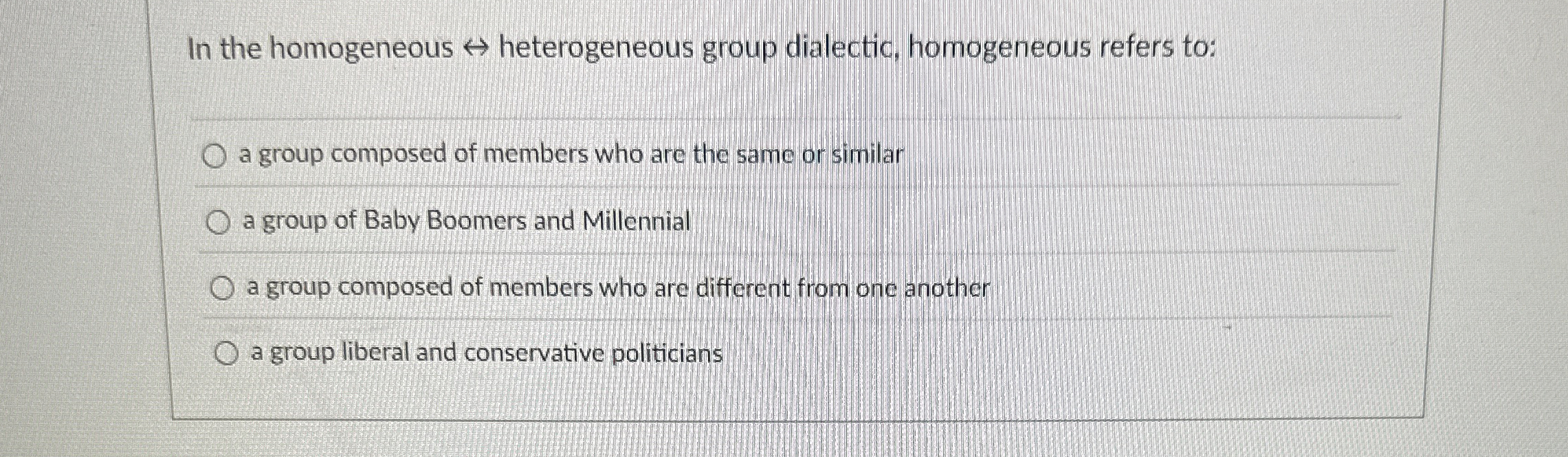 Solved In the homogeneous harr heterogeneous group | Chegg.com