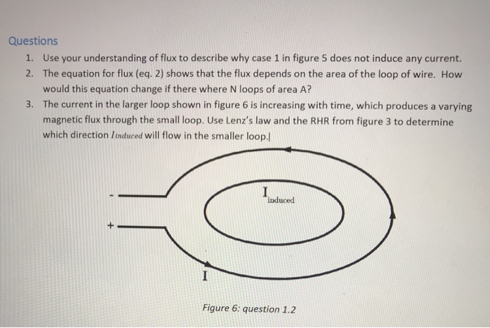 Solved Questions 1. Use your understanding of flux to | Chegg.com