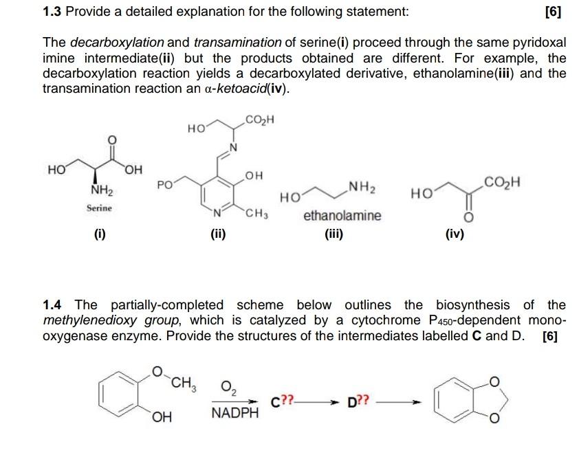 Solved 1.3 Provide a detailed explanation for the following | Chegg.com