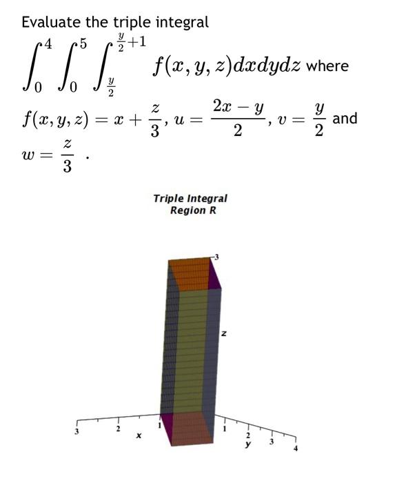 Evaluate the triple integral | Chegg.com