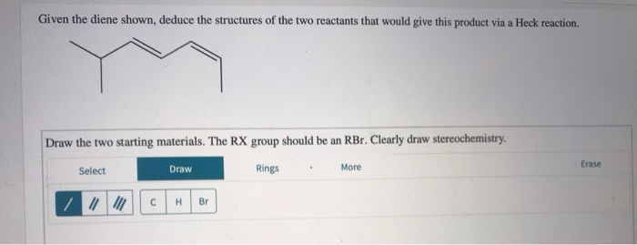 Solved Given the diene shown, deduce the structures of the | Chegg.com