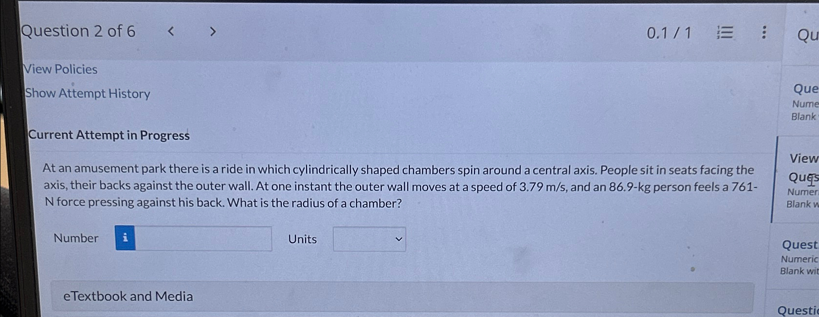 Solved Question 2 ﻿of 60.11View PoliciesShow Attempt | Chegg.com