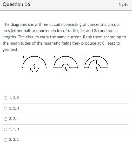 Solved Question 16The diagrams show three circuits | Chegg.com