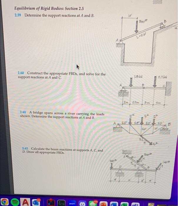 Solved Equilibrium of Rigid Bodies: Section 2.5 2.59 | Chegg.com