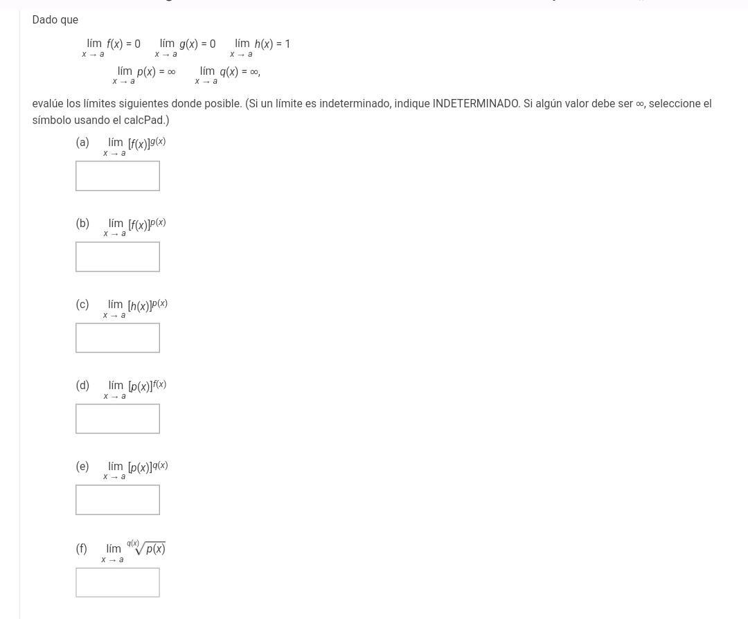 Solved Given the lim x→a f(x) = 0 lim x→a g(x) = 0 lim x→a | Chegg.com