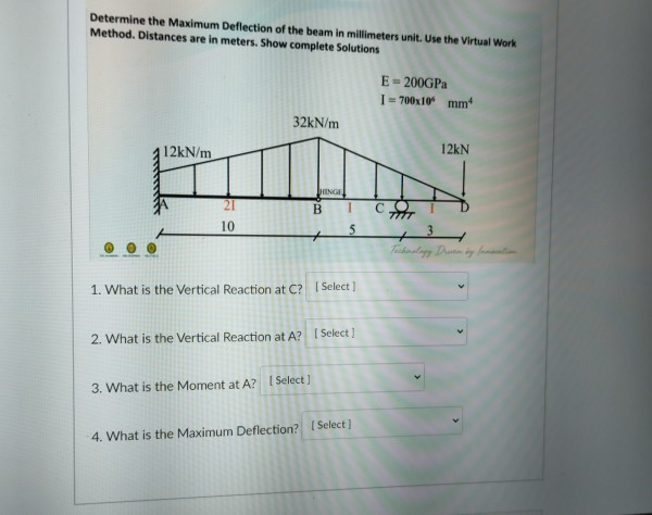 Maximum Deflection Of Beam Unit - The Best Picture Of Beam Maximum Deflection Of Beam Unit - The Best Picture Of Beam
