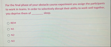 Solved For the final phase of your obstacle course | Chegg.com