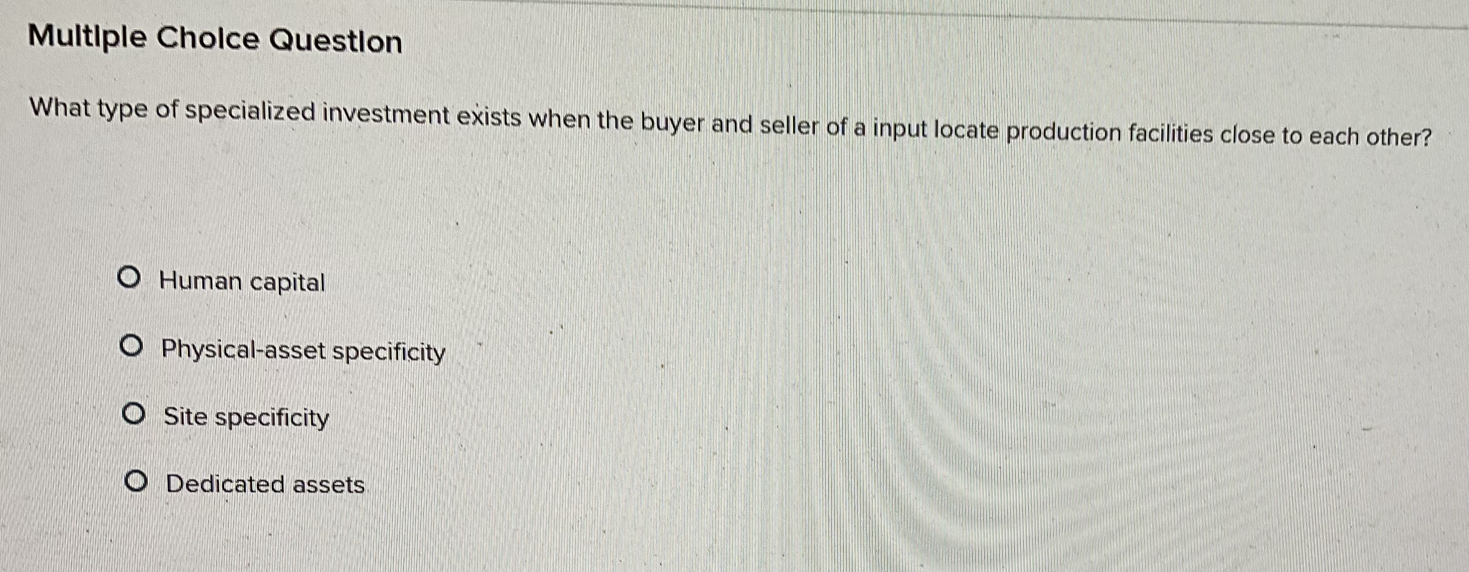 Solved Multiple Cholce QuestionWhat type of specialized | Chegg.com