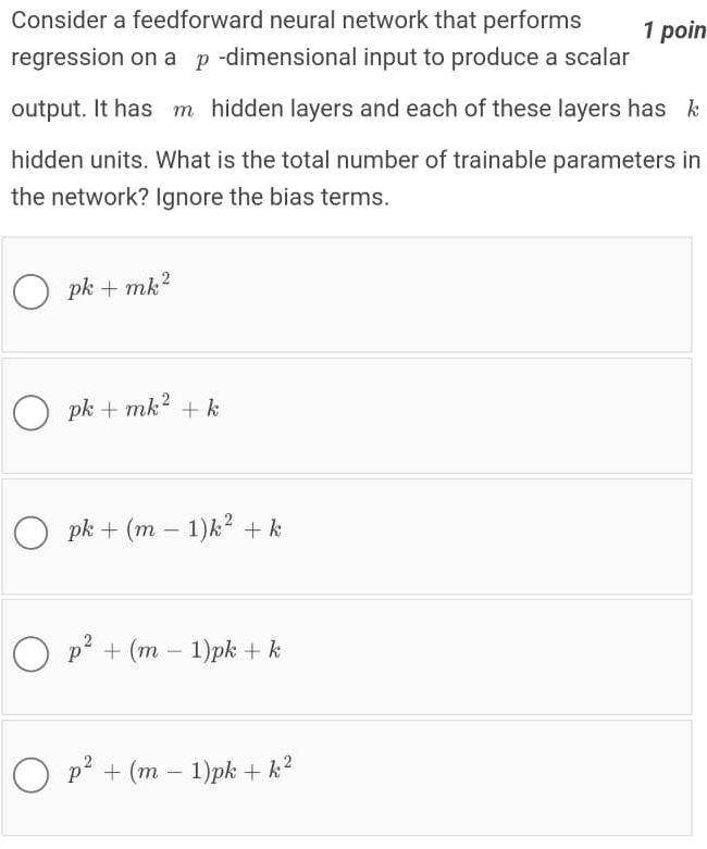 Consider a feedforward neural network that performs | Chegg.com