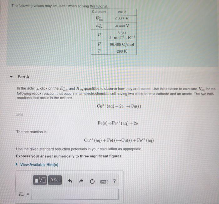 Solved The following values may be useful when solving this | Chegg.com