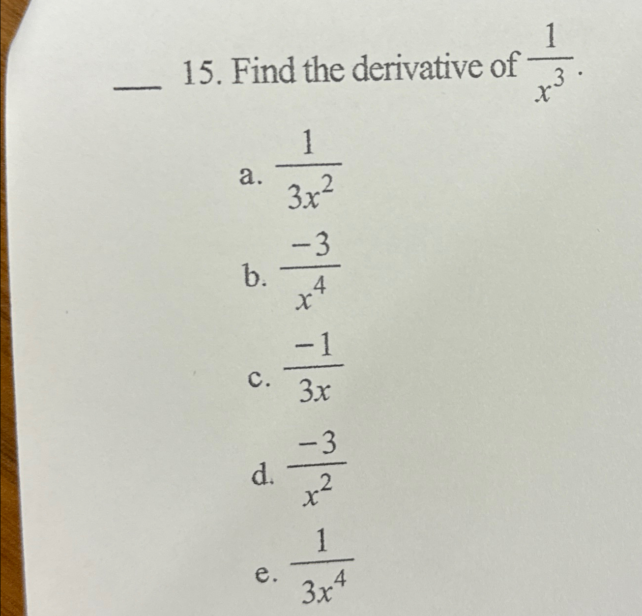 Solved Find the derivative of | Chegg.com