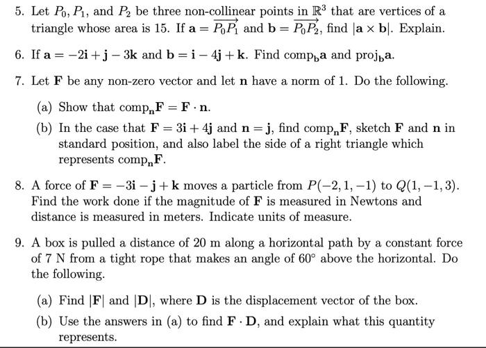 Solved 5. Let P0,P1, and P2 be three non-collinear points in | Chegg.com