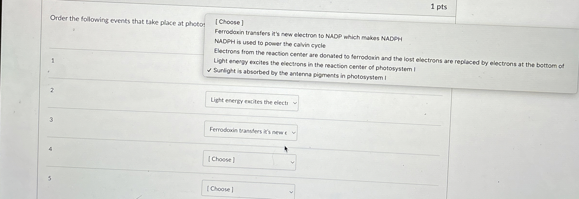 Solved Order the following events that take place at | Chegg.com
