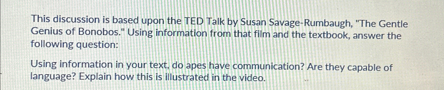 Solved This discussion is based upon the TED Talk by Susan | Chegg.com