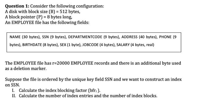 Solved Question 1: Consider the following configuration: A | Chegg.com