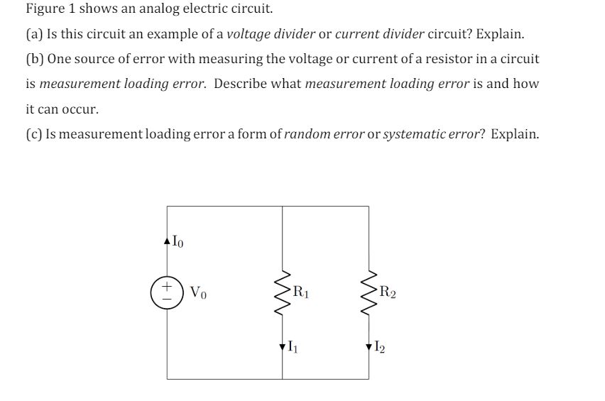 Solved Figure 1 ﻿shows an analog electric circuit.(a) ﻿Is | Chegg.com