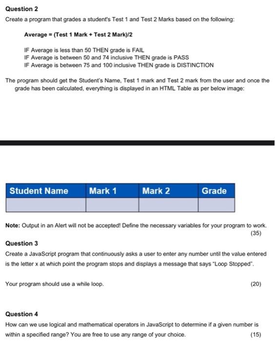 Solved Create a JavaScript program that continuously asks a | Chegg.com