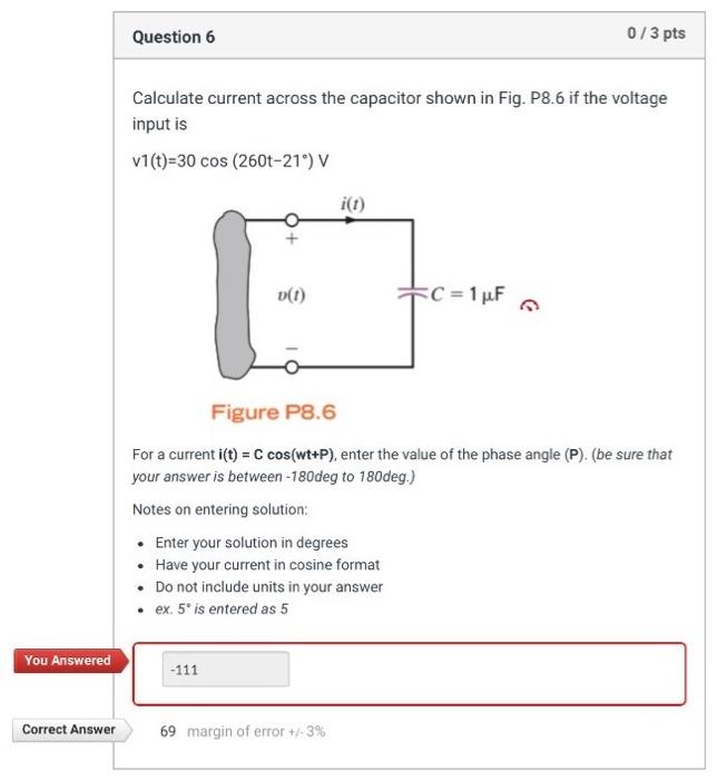 Solved Calculate current across the capacitor shown in Fig. | Chegg.com