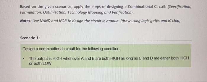 Solved Based on the given scenarios, apply the steps of | Chegg.com