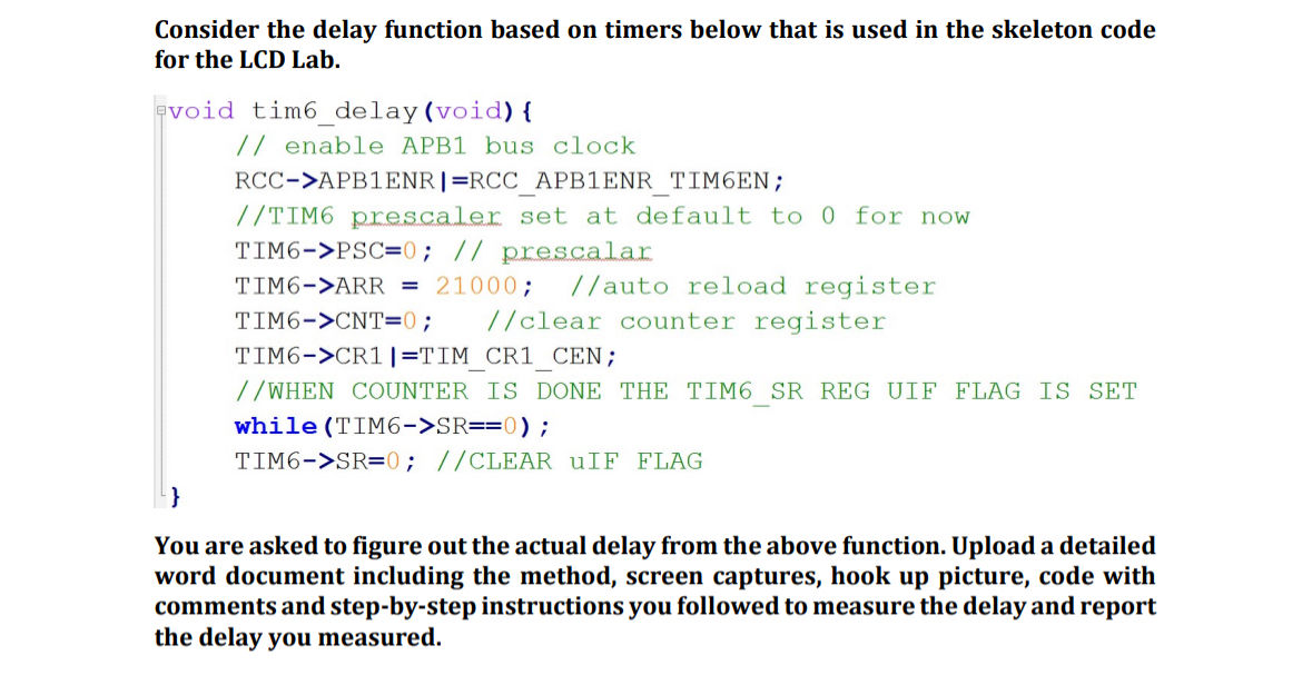 Solved You are asked to figure out the actual delay from the | Chegg.com