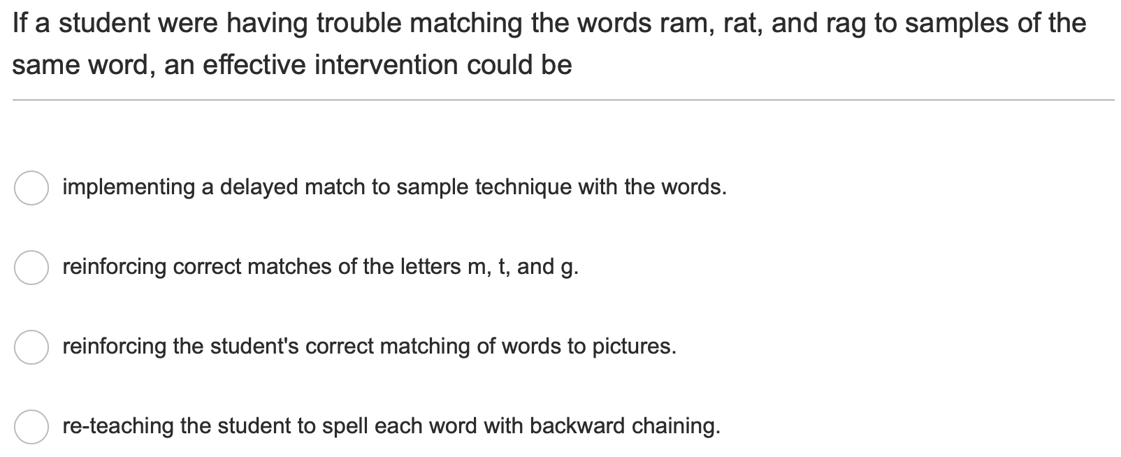 Solved If a student were having trouble matching the words | Chegg.com