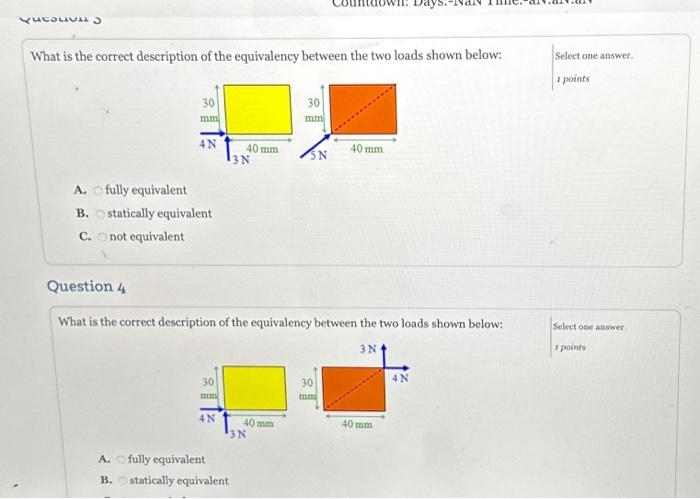 Solved What is the correct description of the equivalency | Chegg.com