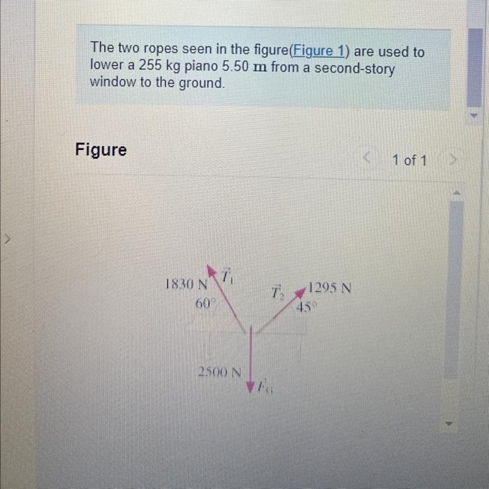 Solved The two ropes seen in the figure(Figure 1) are used | Chegg.com