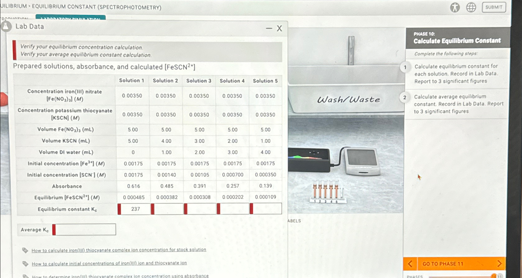 Solved UILIBRIUM * ﻿EQUILIBRIUM CONSTANT | Chegg.com