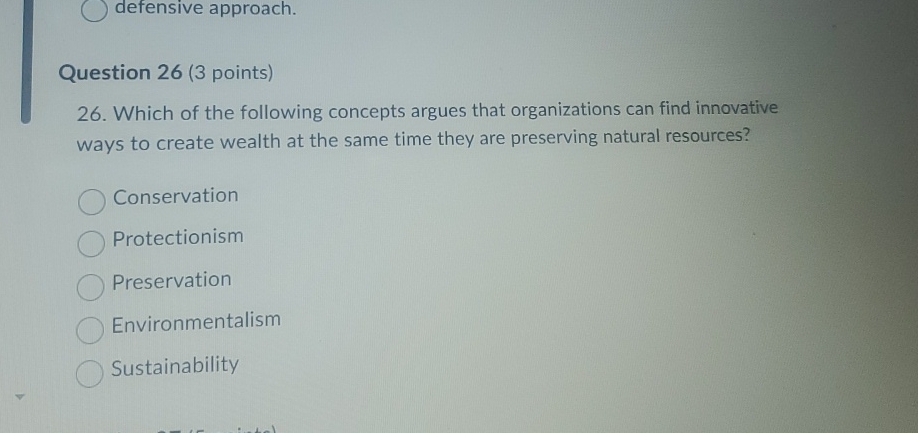 Solved defensive approach.Question 26 (3 ﻿points)26. ﻿Which | Chegg.com