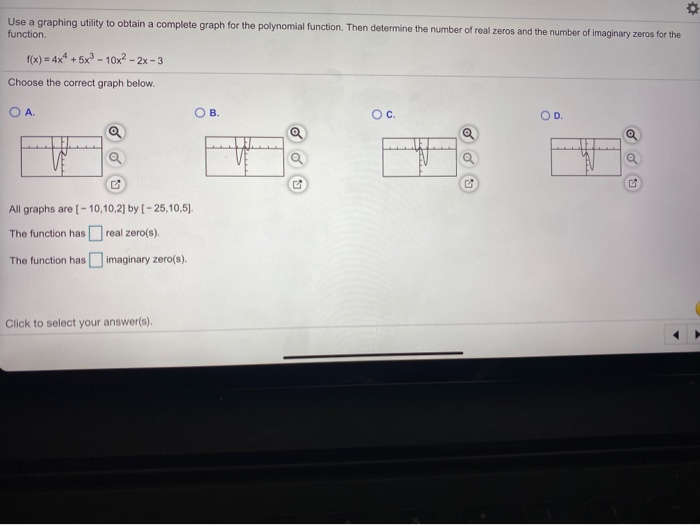 Solved Use a graphing utility to obtain a complete graph for | Chegg.com