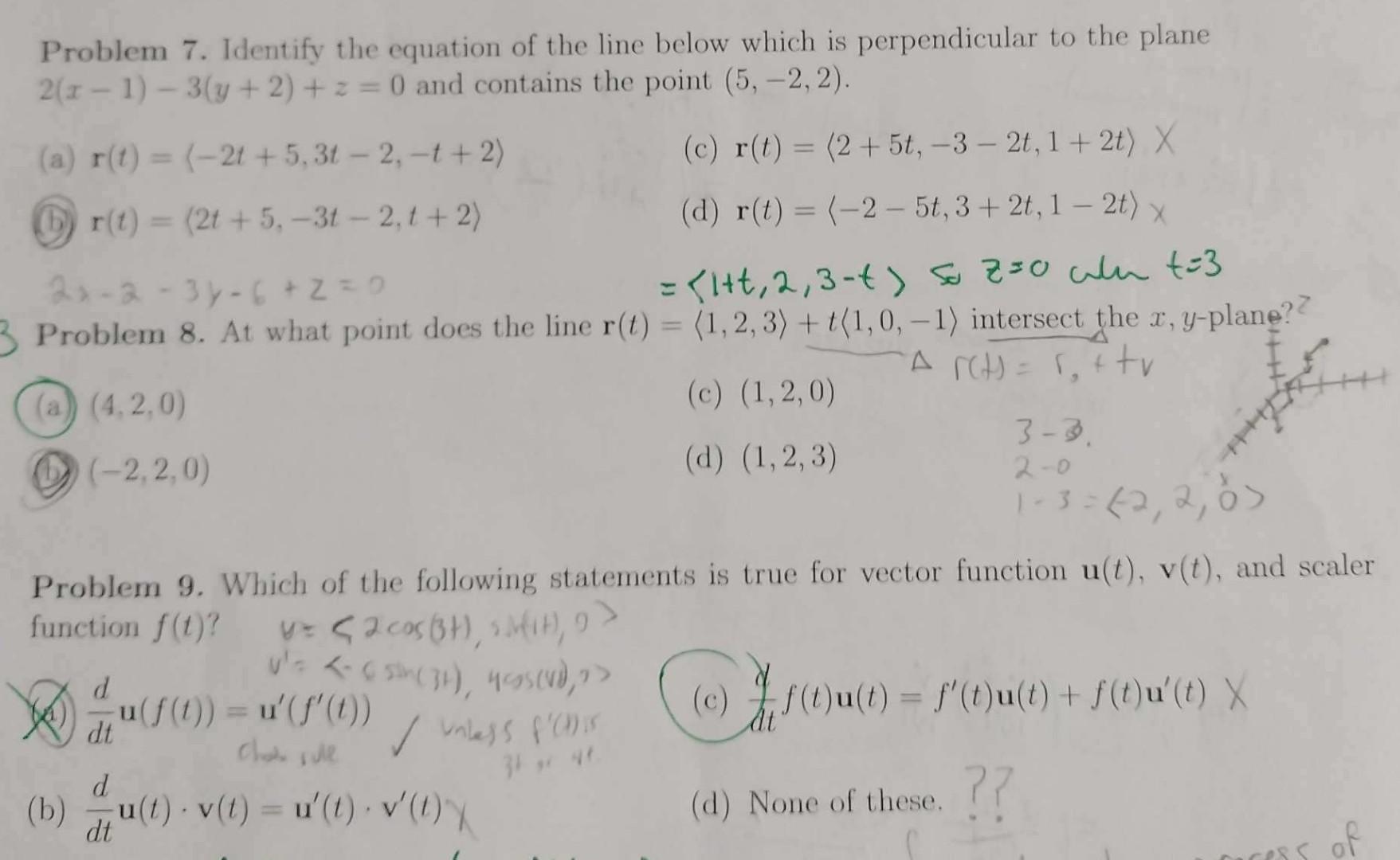 Solved Problem 7. Identify the equation of the line below | Chegg.com