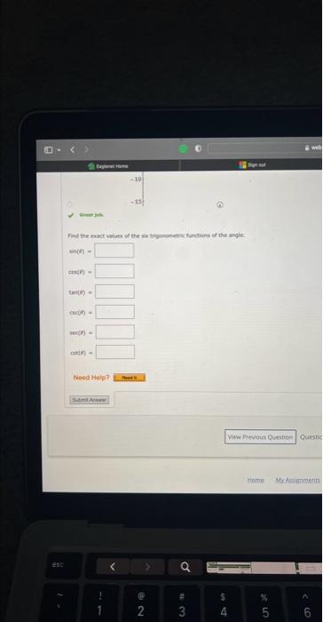 Solved The poick is on the termital ude of an angle in | Chegg.com