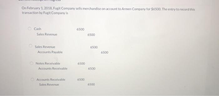 Solved On February 1, 2018, Fugit Company sells merchandise | Chegg.com