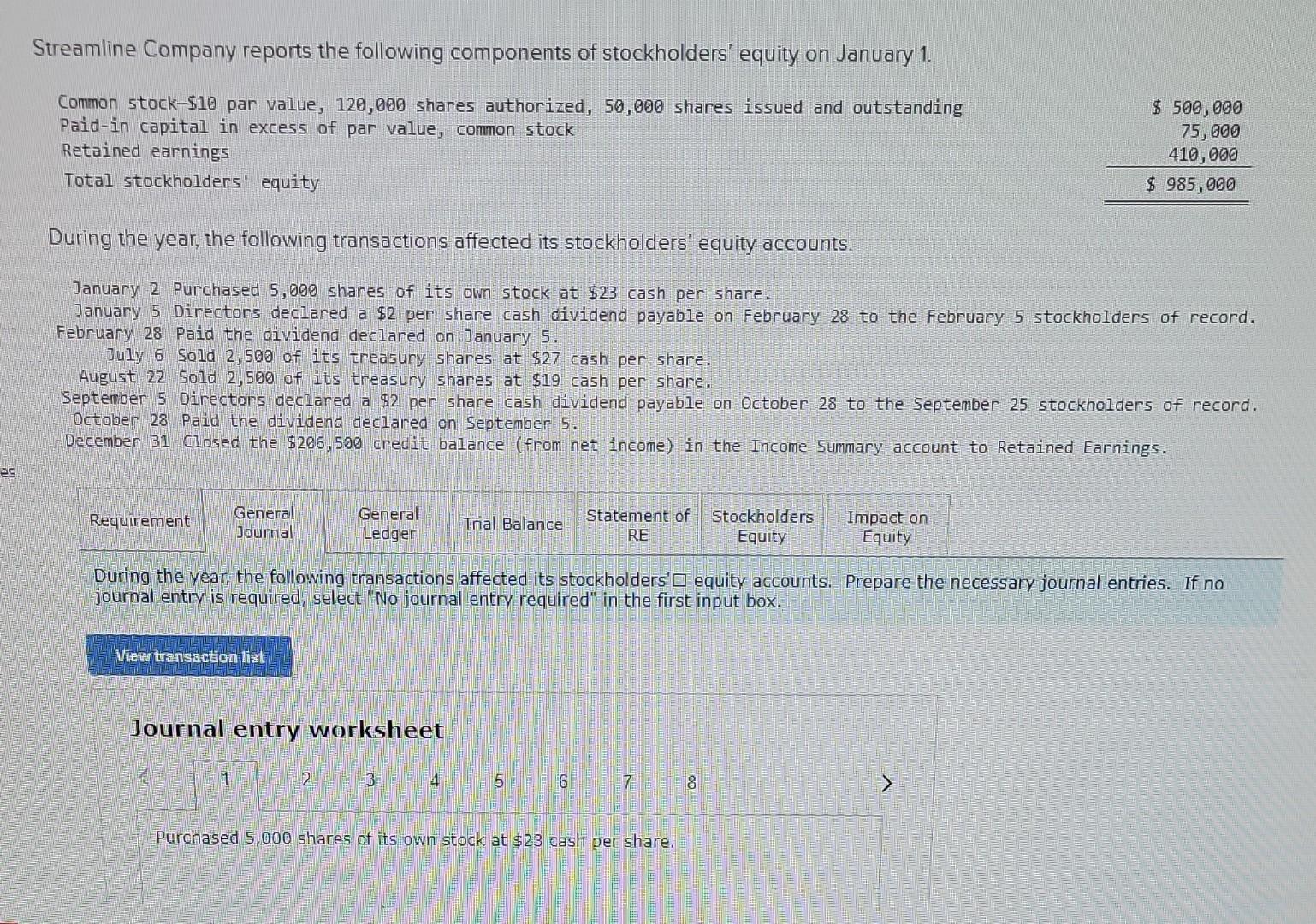 Solved Streamline Company reports the following components | Chegg.com