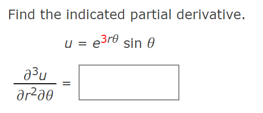 Solved Find the indicated partial | Chegg.com
