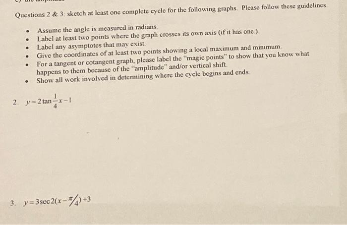 Solved solve questions 2.) and 3.) usimg the guidlines above | Chegg.com