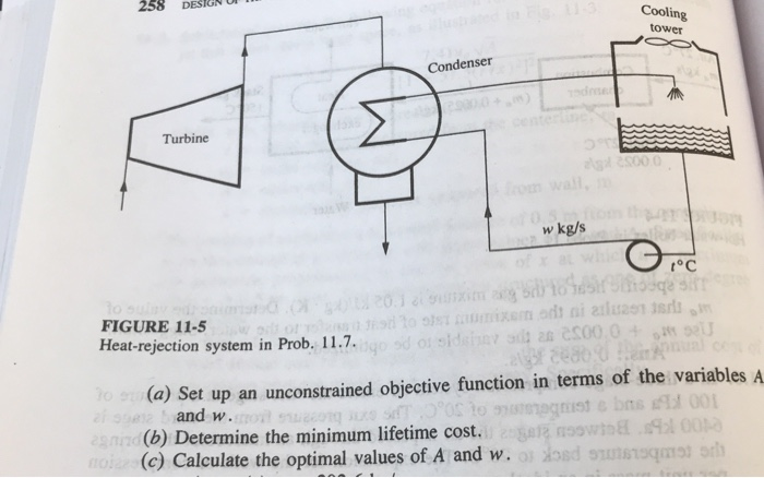 Solved for The heat-rejection system 11-5) is to be designed | Chegg.com