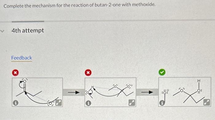 Complete the mechanism for the reaction of | Chegg.com