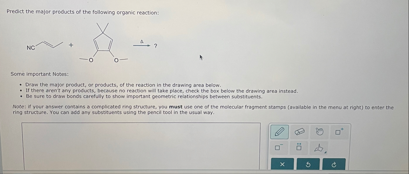 Solved Predict the major products of the following organic | Chegg.com