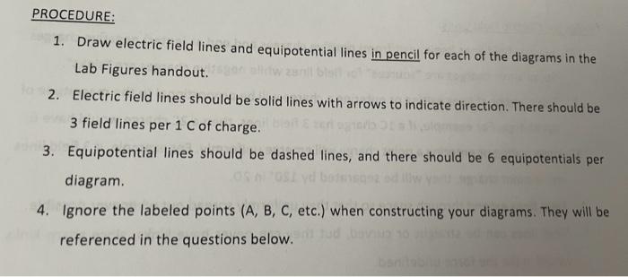 Solved 1. Draw electric field lines and equipotential lines | Chegg.com