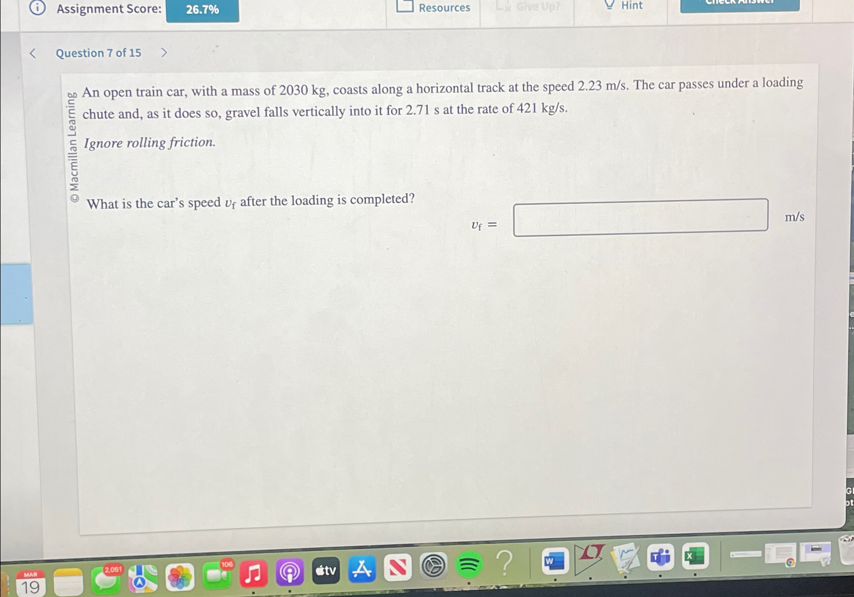 Solved Assignment Score:ResourcesQuestion 7 ﻿of 15an An open | Chegg.com