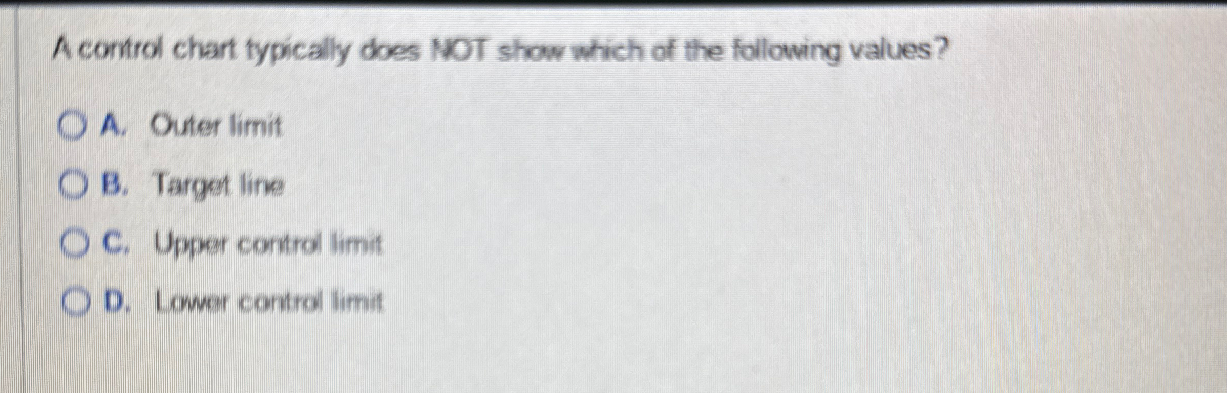 Solved A control chant typically does MOT show which of the | Chegg.com