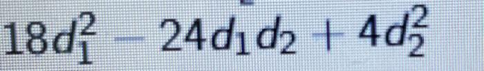 Solved 18d - 24dı d2 + 4d | Chegg.com