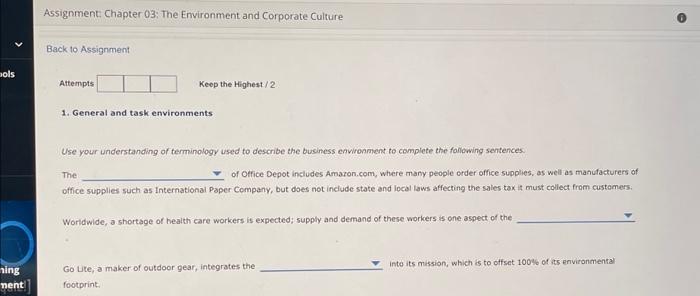ols ning ment!] Assignment: Chapter 03: The | Chegg.com