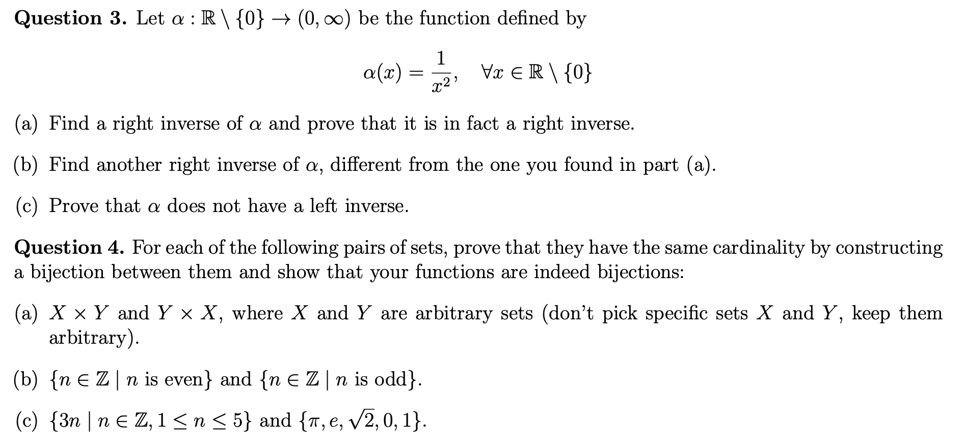 Solved Please answer both questions and show all work, | Chegg.com