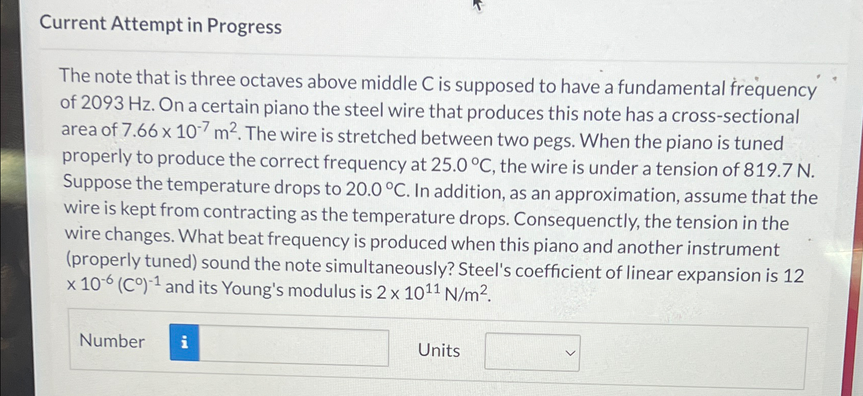 Solved Current Attempt in ProgressThe note that is three | Chegg.com