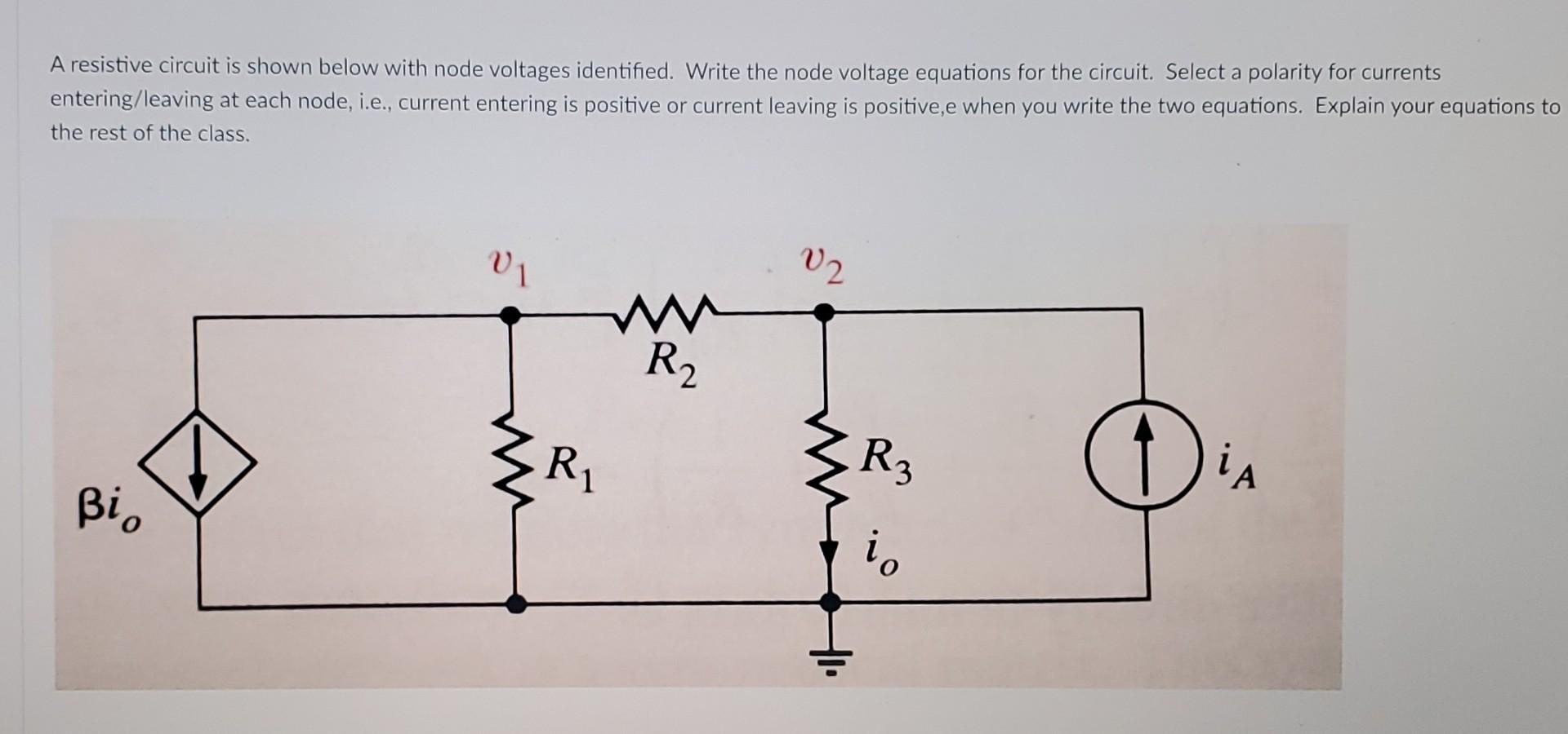 Solved A resistive circuit is shown below with node voltages | Chegg.com Solved A resistive circuit is shown below with node voltages | Chegg.com
