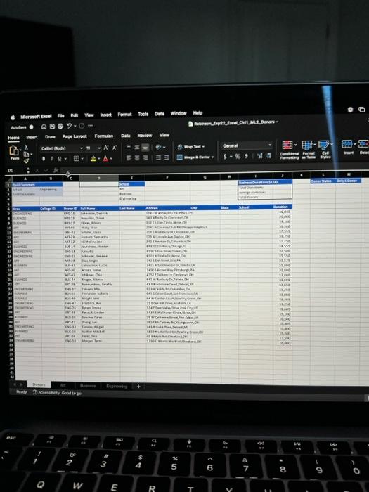 Solved Start Excel. Download and open the file named | Chegg.com
