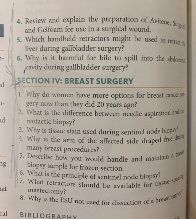 Solved f Avitene, Surgice 4. Review and explain the | Chegg.com
