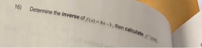 Solved Solved the following (Determine the inverse function | Chegg.com